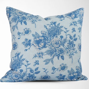 Blue Pillow Covers || Mix and Match Decorative Pillows || Blue Floral ...