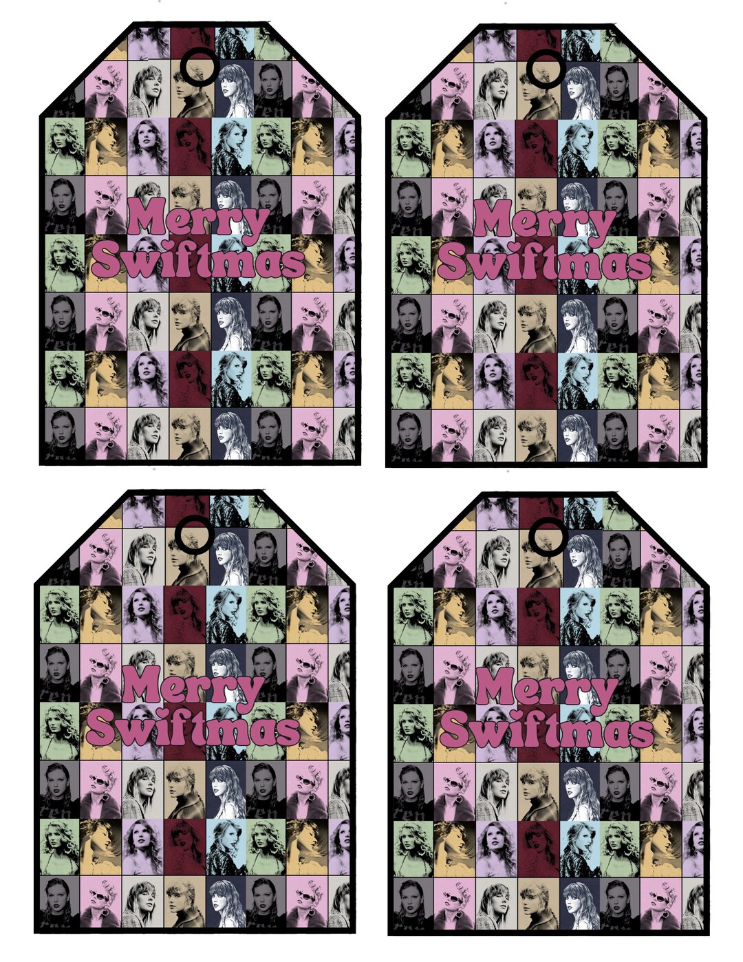 Taylor Swift Gift Tag, Swiftie Gift Tag, Merry Swiftmas Gift Tag ...