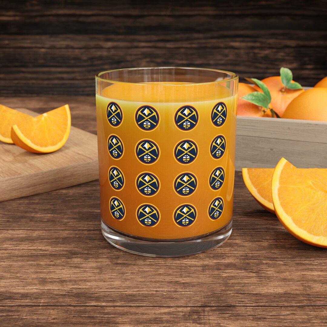 Denver Nuggets Bar Glass Denver Nuggets Denver Nuggets Gift - Etsy
