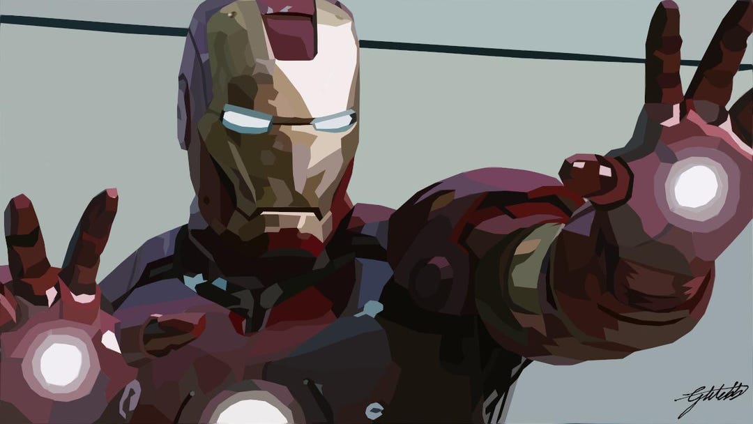 Iron Man - Digital Painting - Movie Scene - Poster/print Art - Etsy Canada