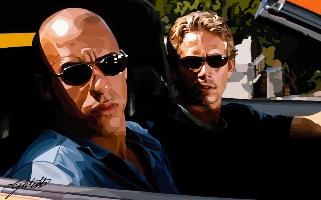 The Fast and the Furious - Digital Painting - Movie Scene - Poster ...