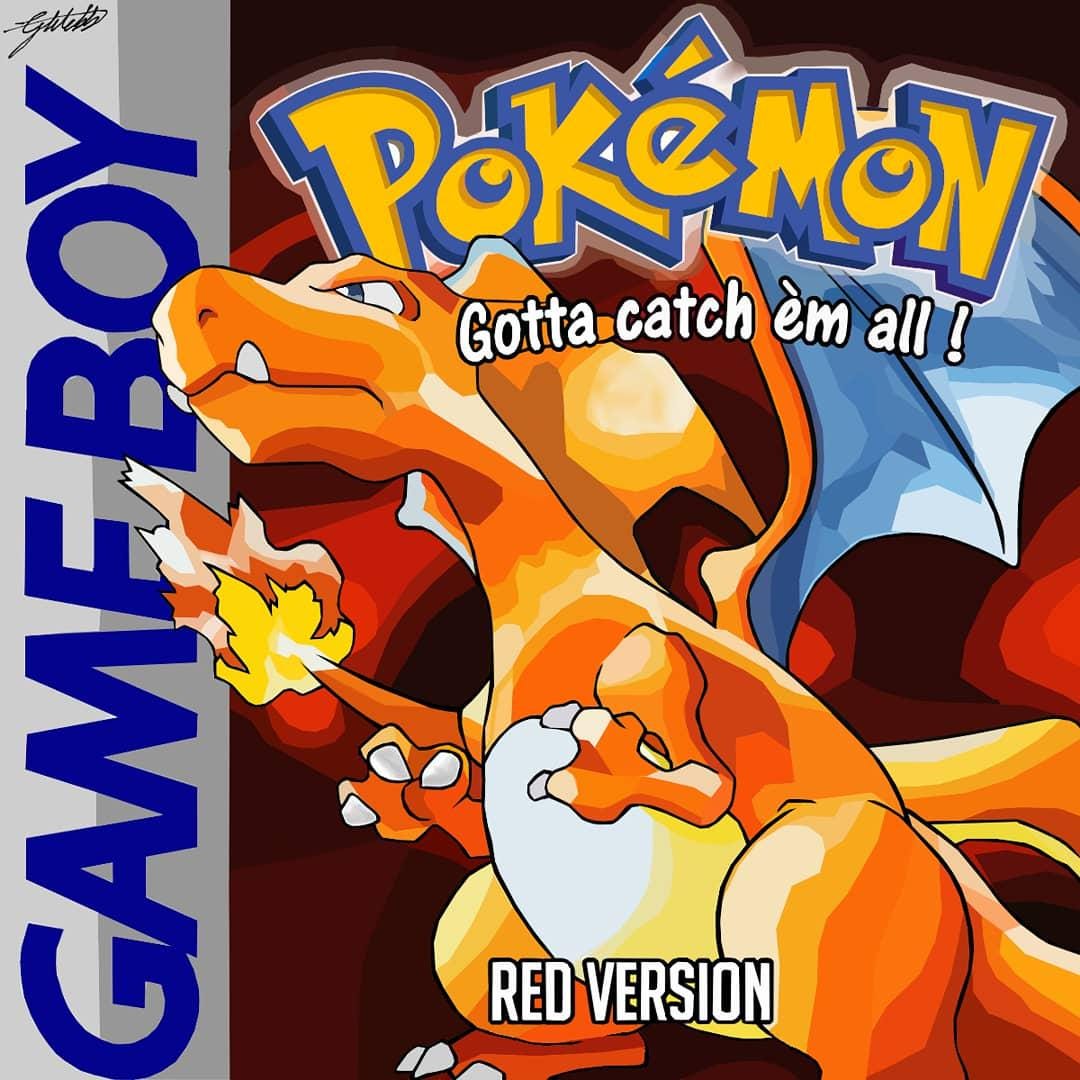 Charizard Pokémon Red Digital Painting Movie Scene Poster and Print - Etsy