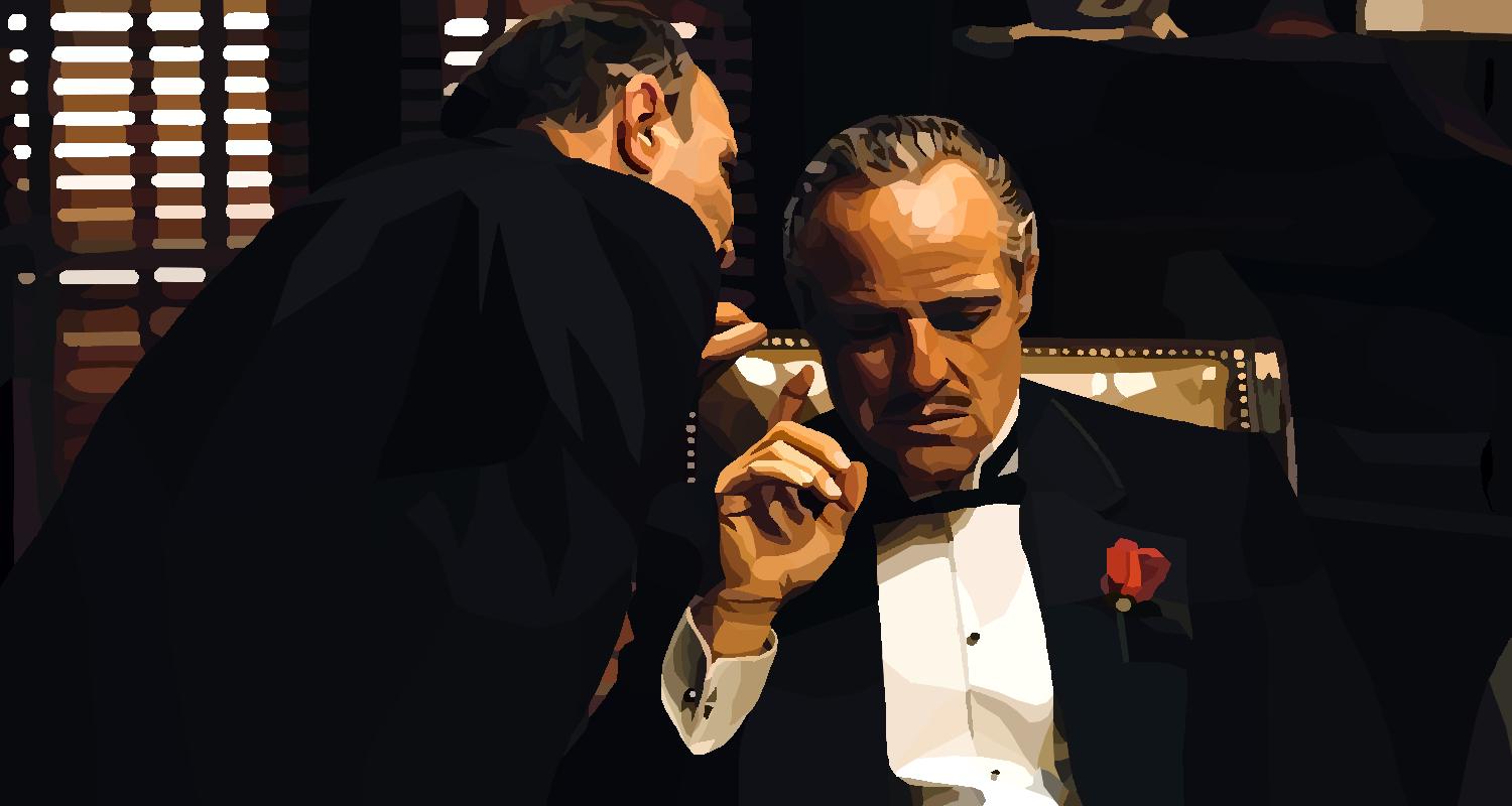 The Godfather Digital Painting Movie Scene Poster and Print - Etsy