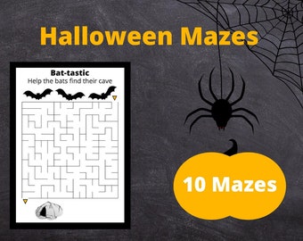 20 Halloween Cauldron Mazes and Solutions Relax and Enjoy Solving These ...