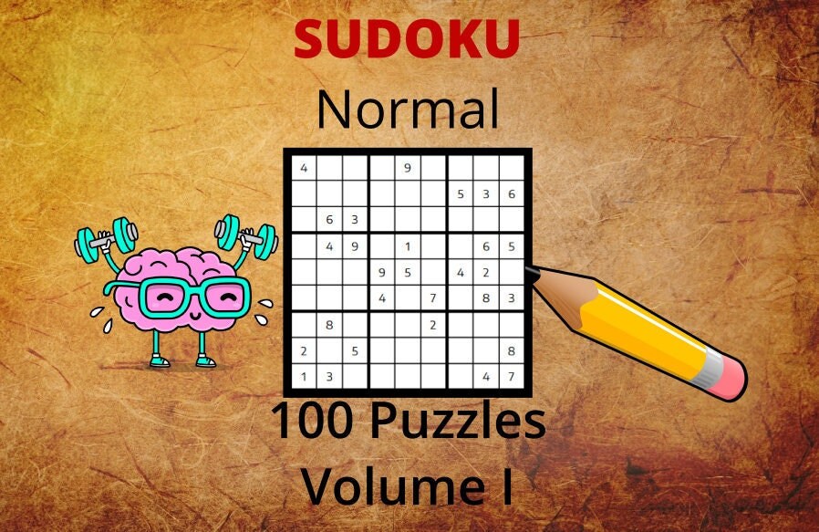100 "normal" Sudoku 9x9 Puzzle (solution Included) - Etsy