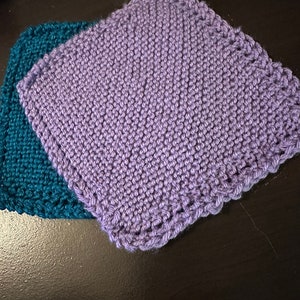 Simple Dishcloth Knitting Pattern - Etsy