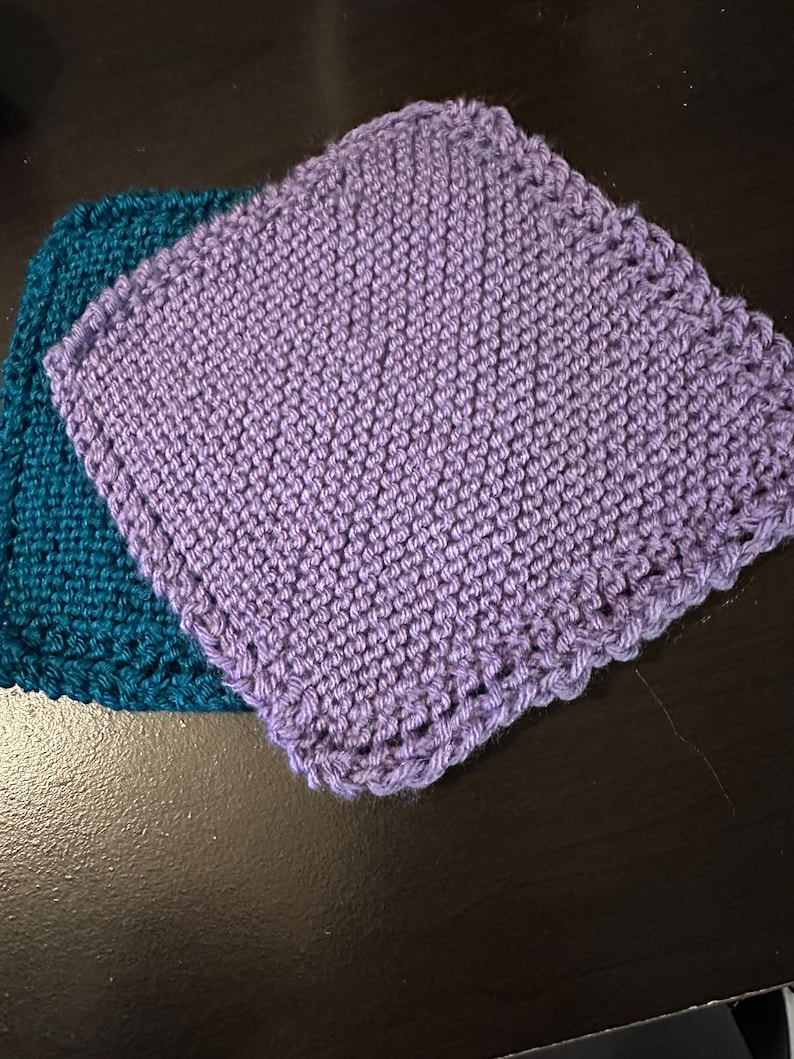 Simple Dishcloth Knitting Pattern - Etsy