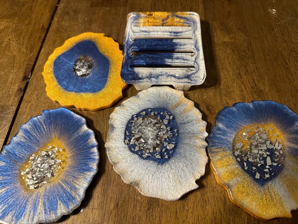 Custom Resin Coasters - Etsy