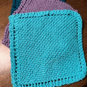 Simple Dishcloth Knitting Pattern - Etsy