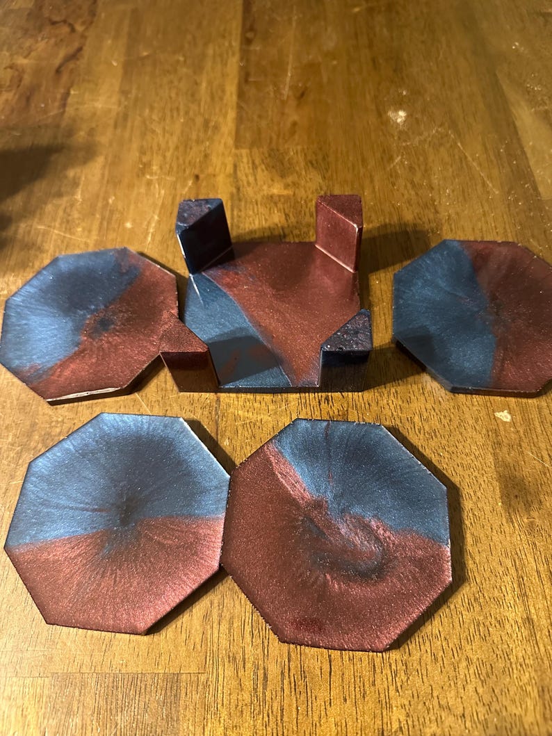 Custom Resin Coasters - Etsy