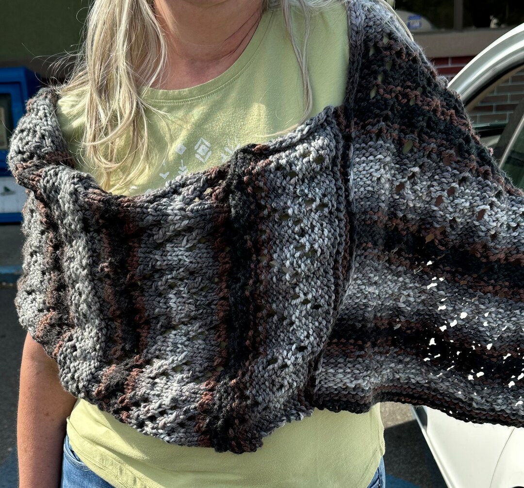 Lace Poncho Knitting Pattern - Etsy