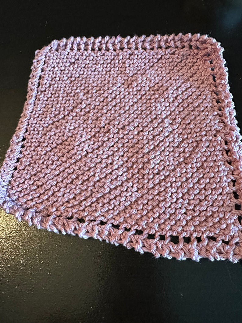Simple Dishcloth Knitting Pattern - Etsy