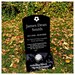 Football Headstone Temporary Headstone Grave Marker Memorial Plaque ...