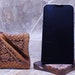 Wooden Handcarved Phone Stand, Custom Phone, Personalized Phone Holder ...