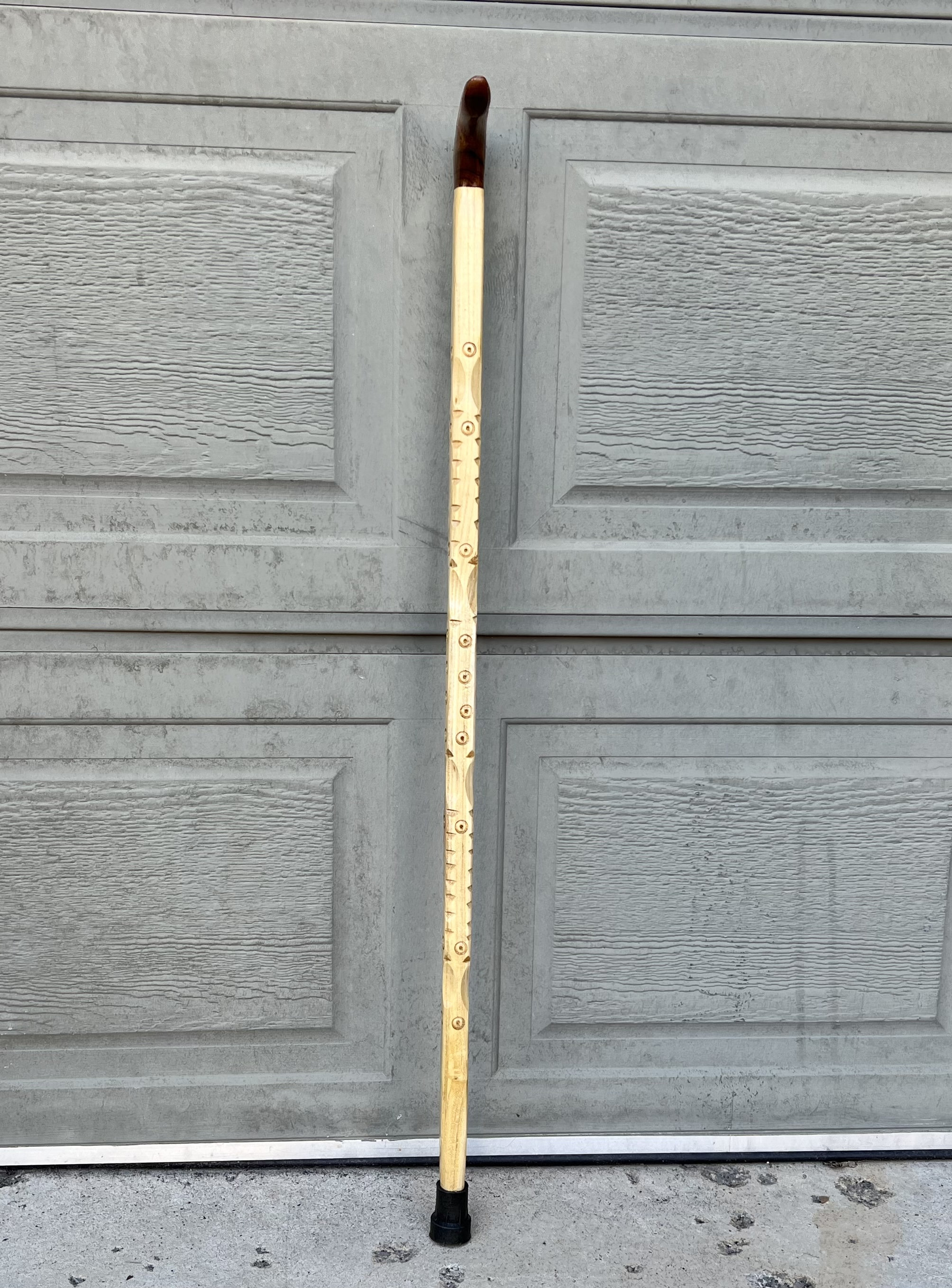 Handmade Carved Wooden Walking Cane: Lightweight Beech Wood Stick - Etsy
