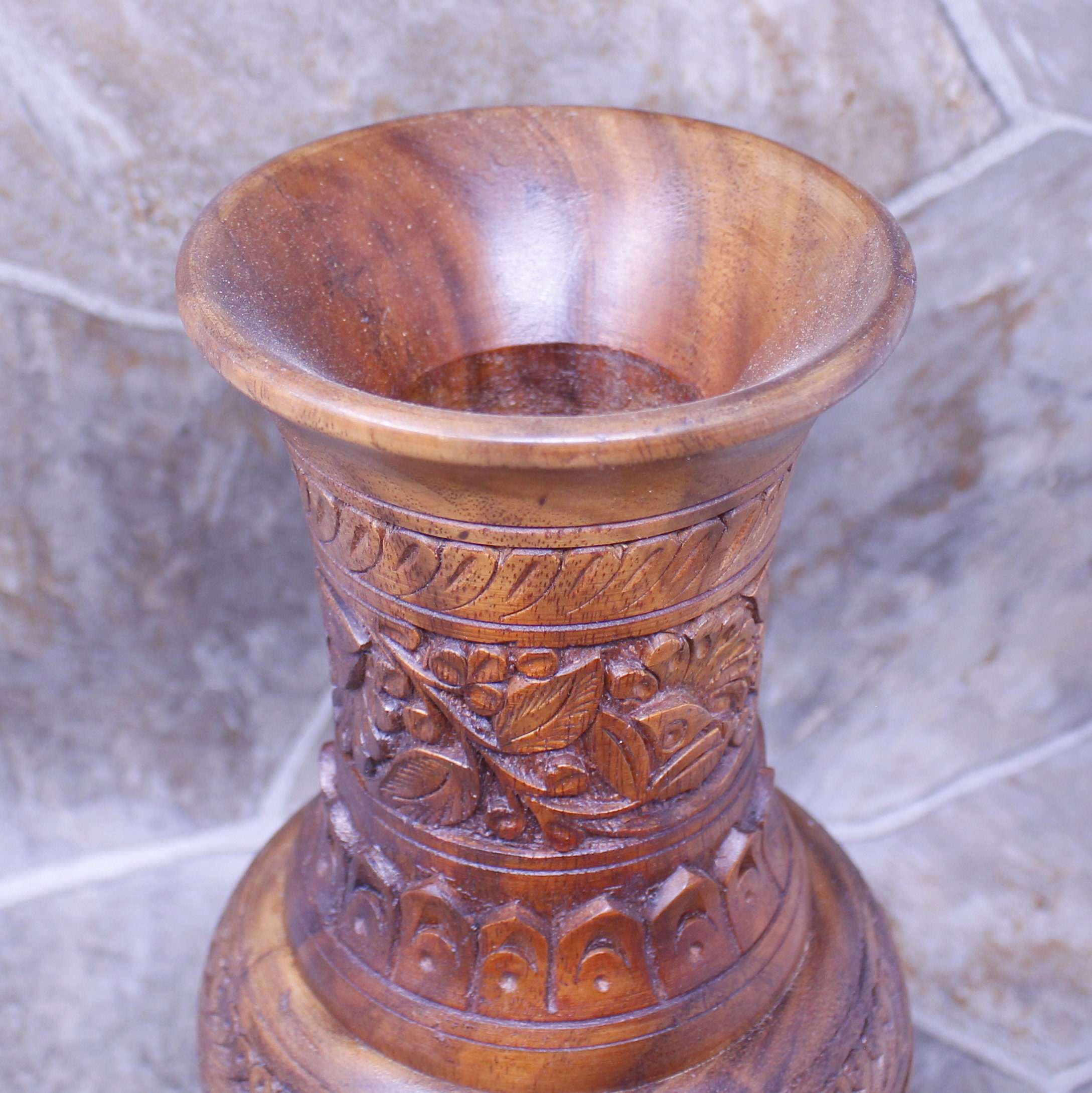 Handmade Rosewood Vase Carved Wood Vase Wooden Vase Wedding - Etsy