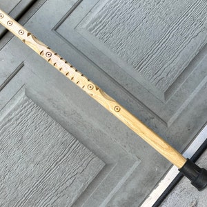 Handmade Carved Wooden Walking Cane: Lightweight Beech Wood Stick - Etsy