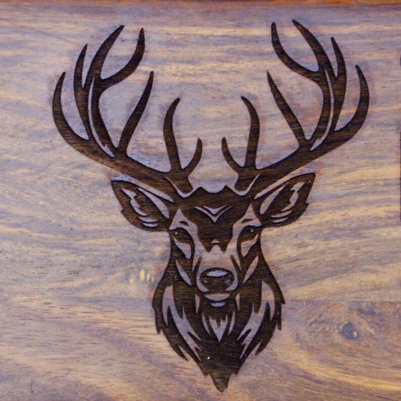 Hand-carved Rosewood Deer Box: Personalized Keepsake - Etsy