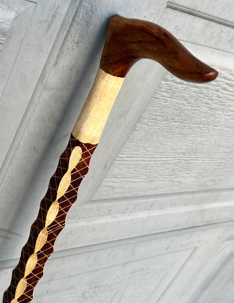 Walking Stick Wooden CANE Handmade Carving Wooden Walking - Etsy