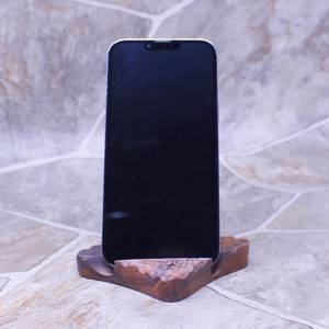 Wooden Handcarved Phone Stand, Custom Phone, Personalized Phone Holder ...