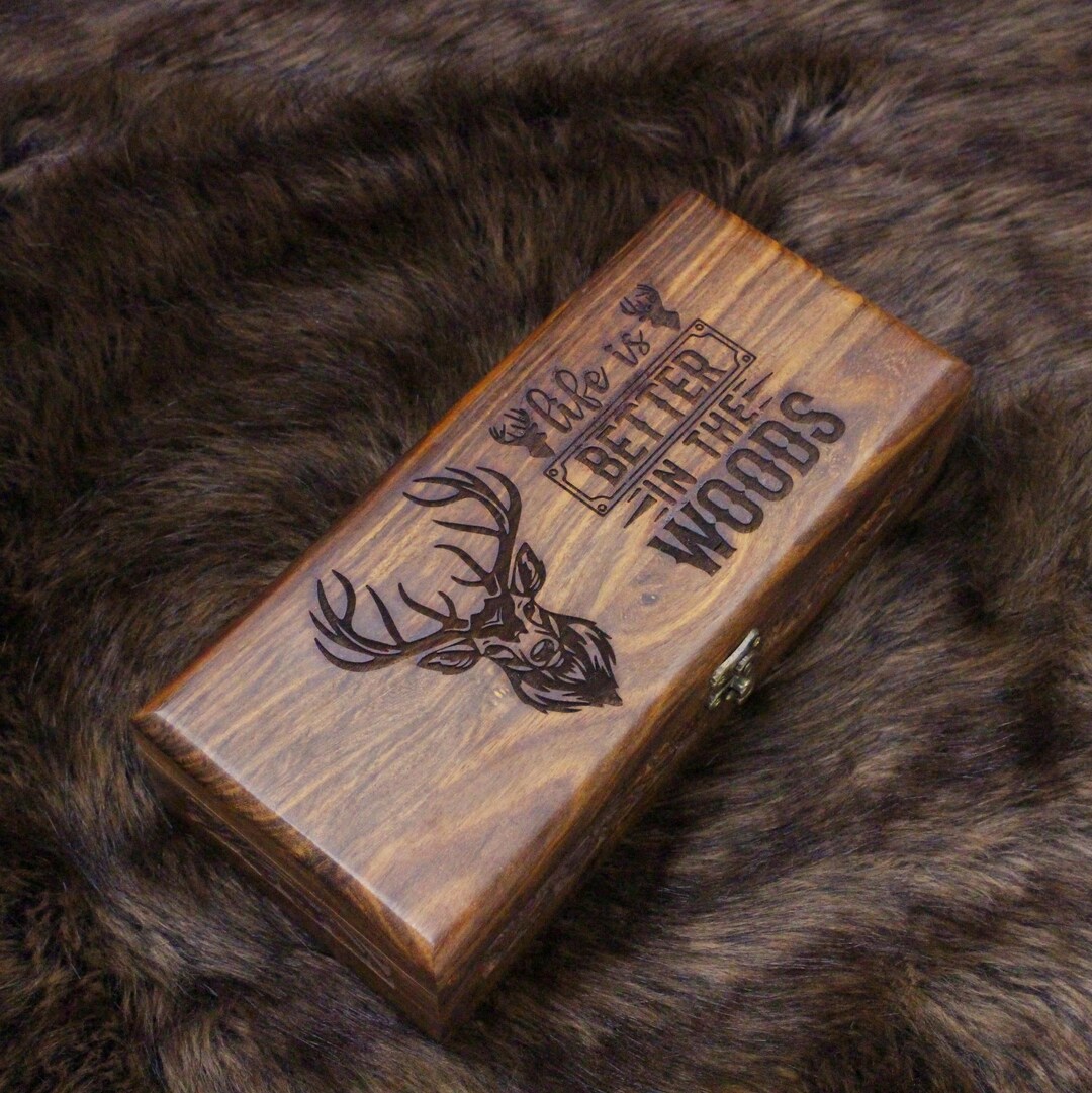 Hand-carved Rosewood Deer Box: Personalized Keepsake - Etsy