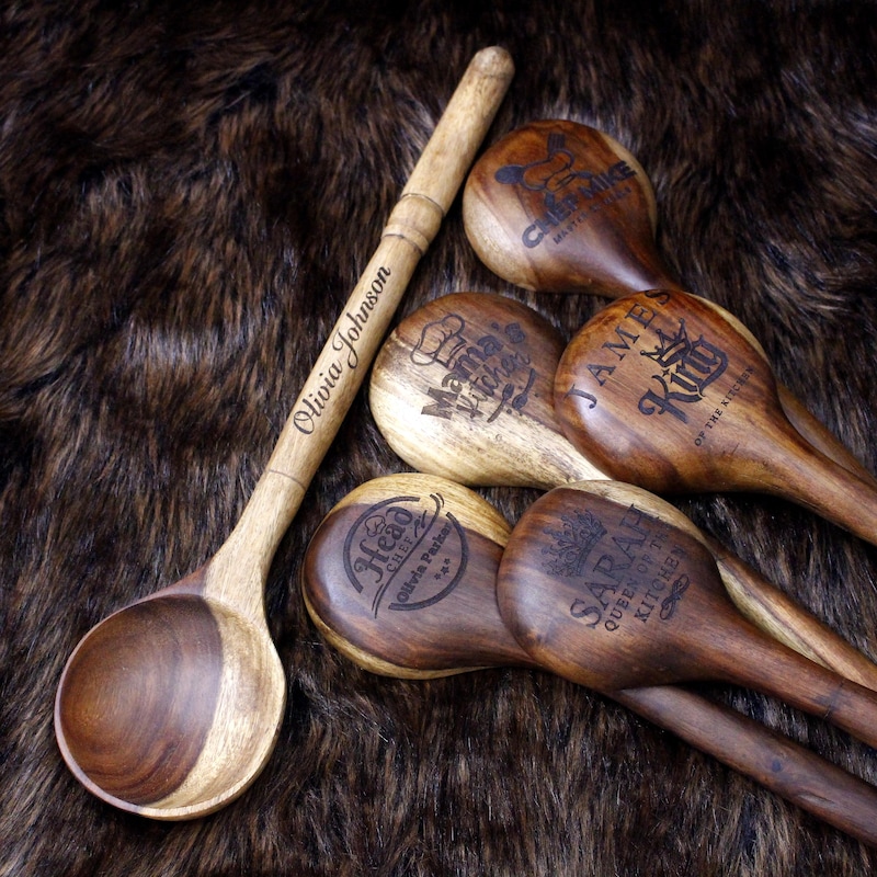 Hand Carved Mixing Spoons - Etsy