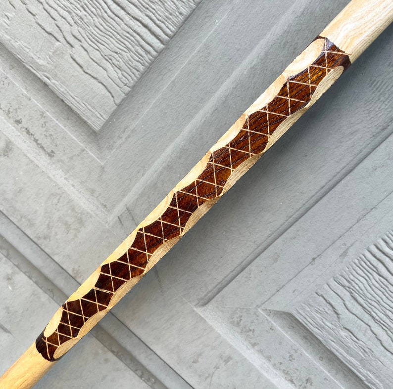 Walking Stick Wooden CANE Handmade Carving Wooden Walking - Etsy