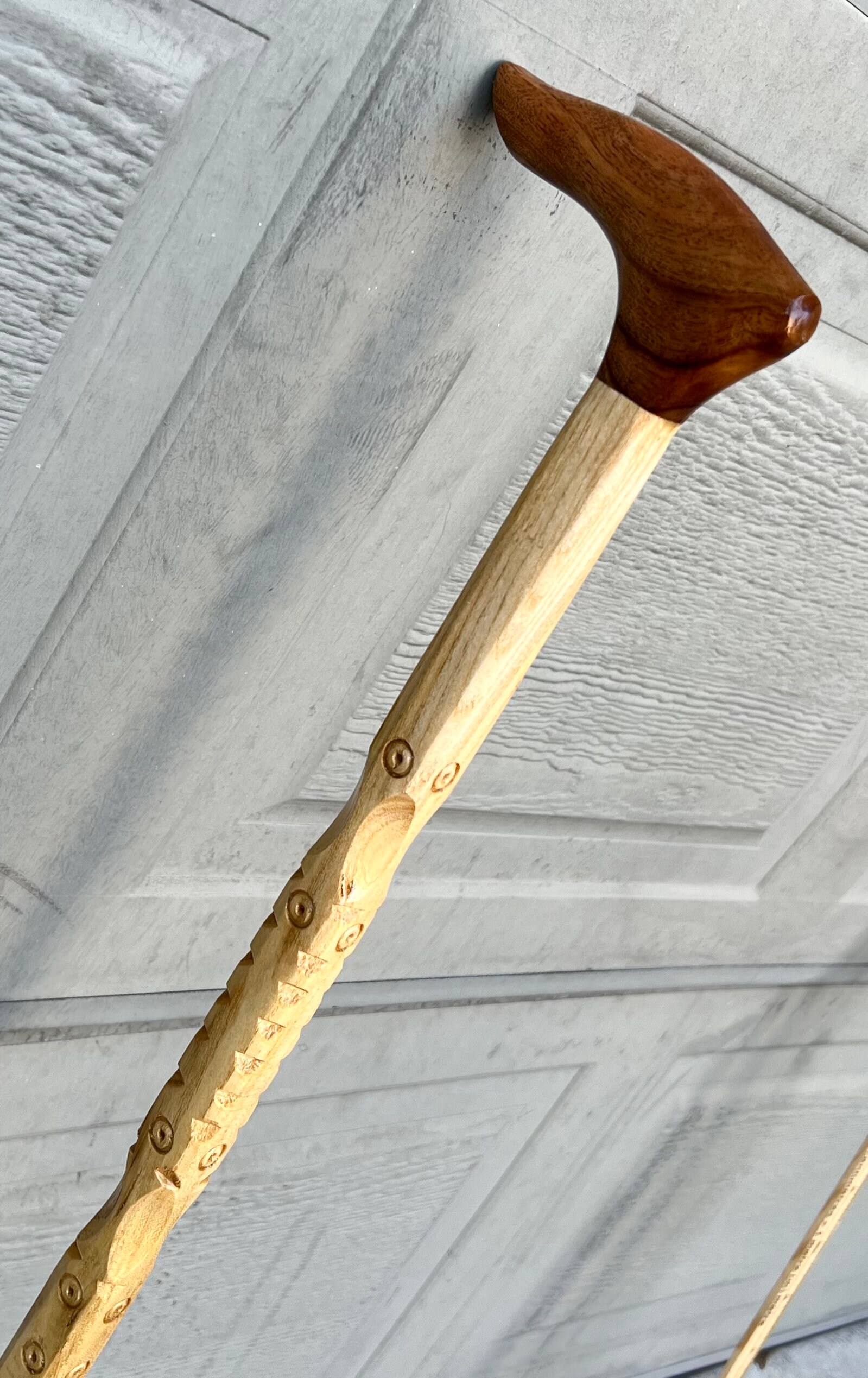 Handmade Carved Wooden Walking Cane: Lightweight Beech Wood Stick - Etsy
