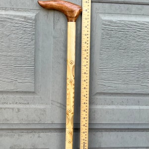 Handmade Carved Wooden Walking Cane: Lightweight Beech Wood Stick - Etsy