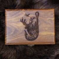 SWIFT RIVER Map Quabbin Watershed MA Fly Fishing Box. Personalized ...