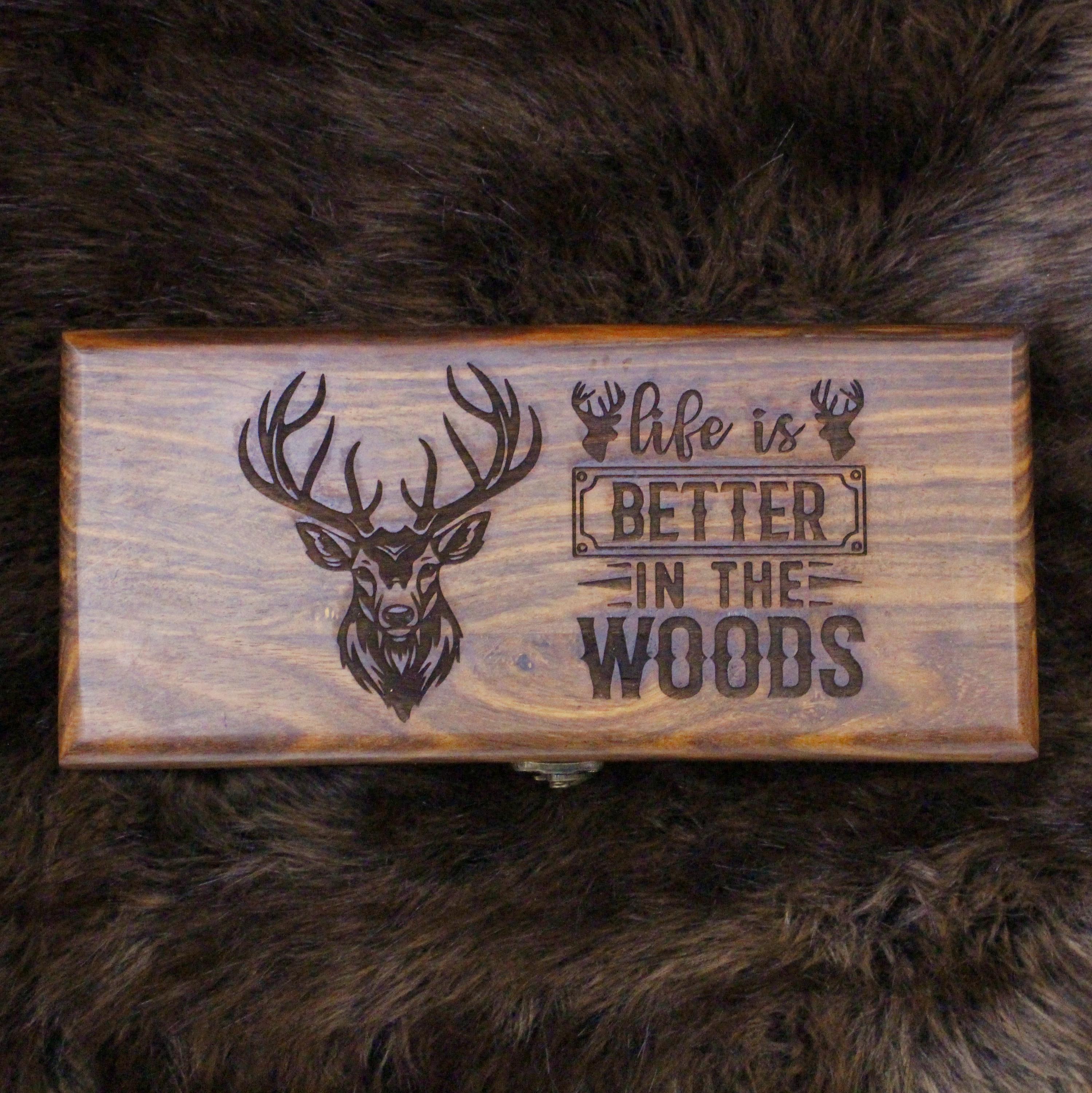 Hand-carved Rosewood Deer Box: Personalized Keepsake - Etsy