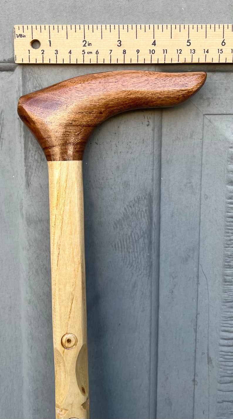 Handmade Carved Wooden Walking Cane: Lightweight Beech Wood Stick - Etsy