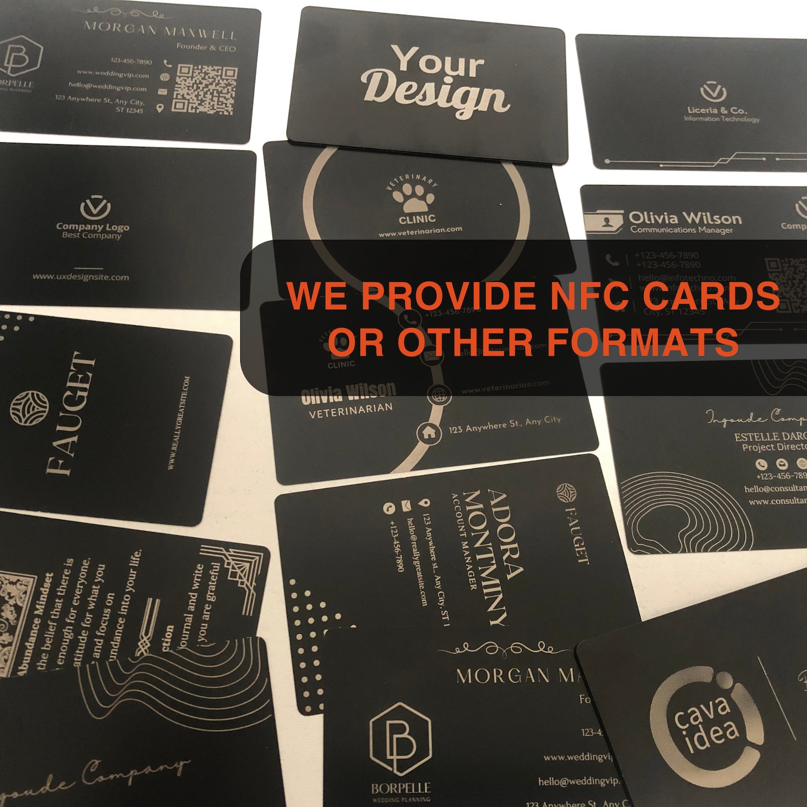 Business NFC Name Card, NFC Chips Metal, Professional Card Tap to Share ...