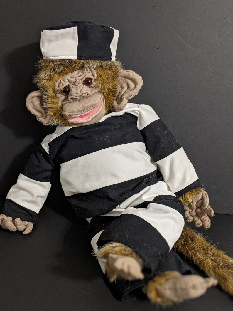Monkey Puppet Does Hard Time - Etsy