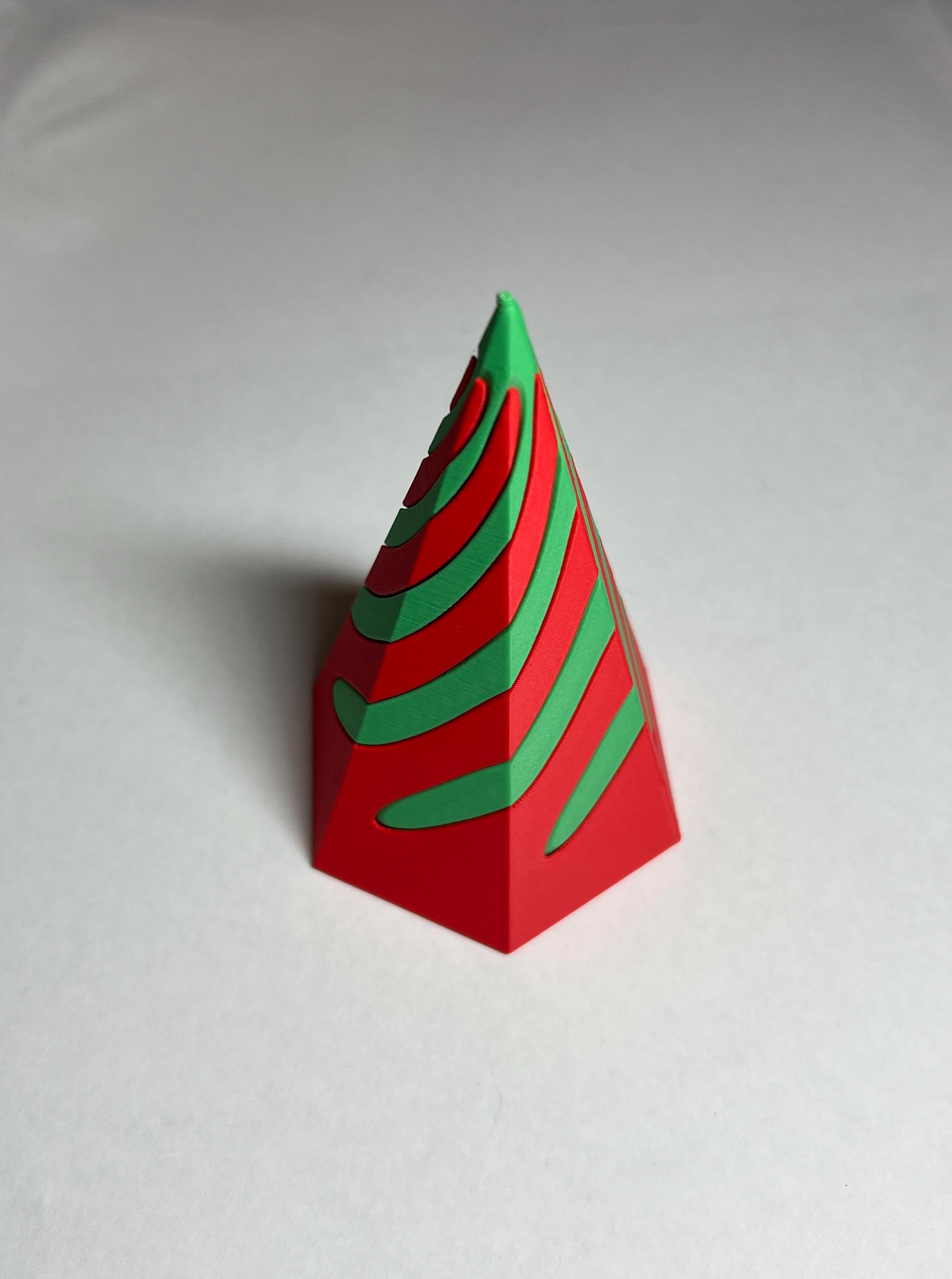 3D Printed Impossible Pyramid Passthrough Cone - Fidget Toy, Stress ...