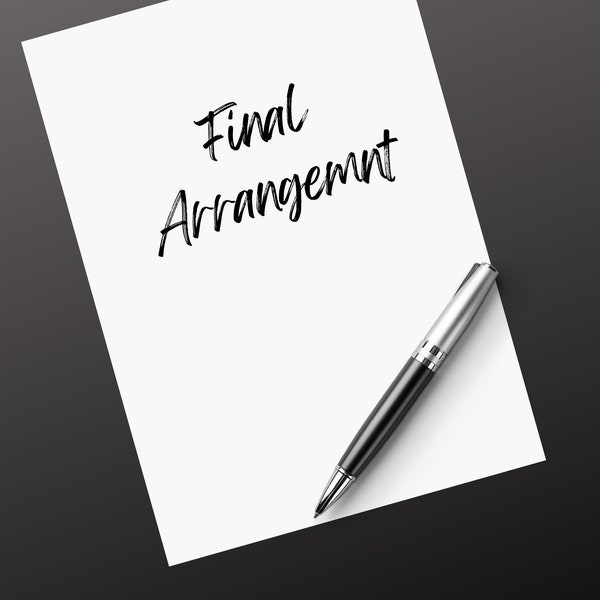 Funeral Arrangement - Etsy