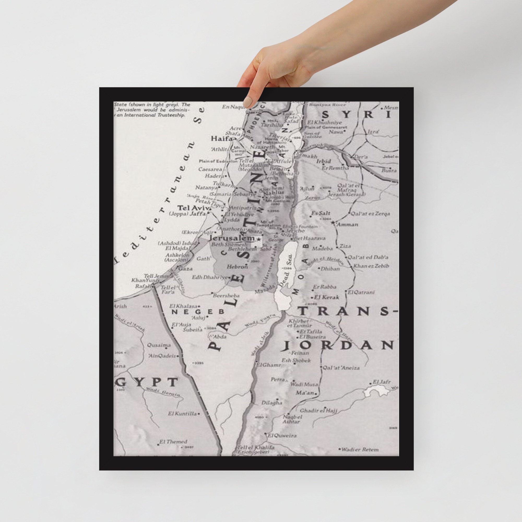 Palestine Map, Map of Palestine Poster, Free Palestine, Map of ...