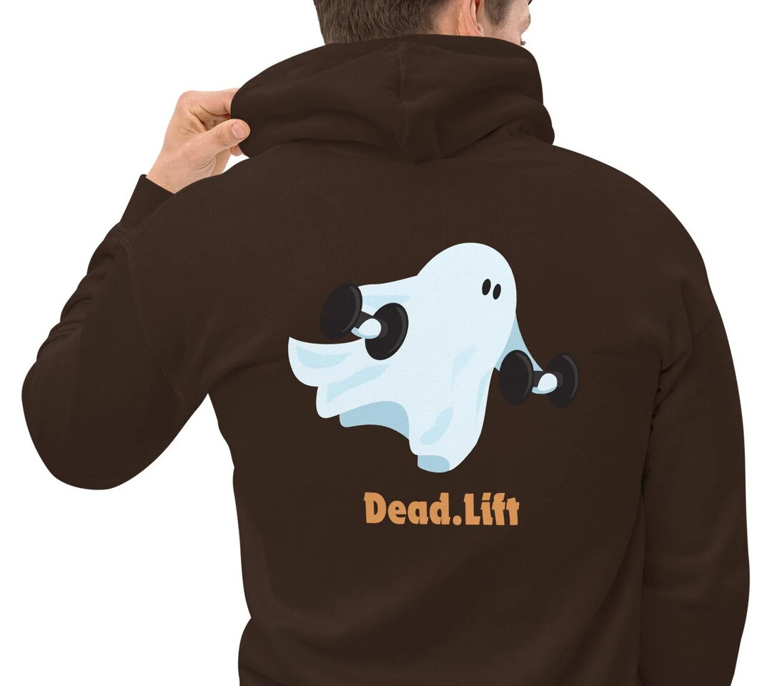 Deadlift Ghost Hoodie, Deadlift Ghost Top, Halloween Hoodie, Fitness ...