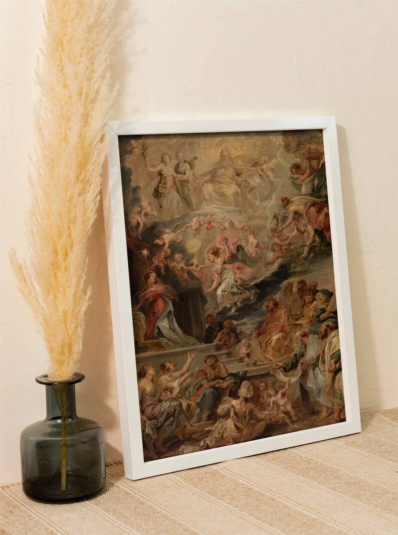 Baroque Art, Baroque Wall Decor, Vintage Framed Art, Gothic Wall Art ...