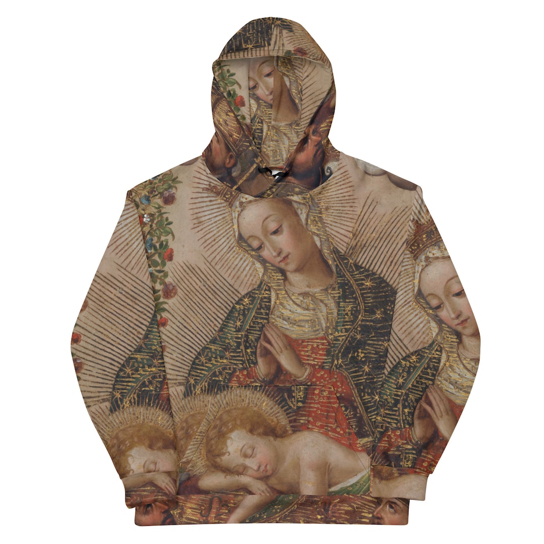 Virgin Mary Hoodie Baby Jesus Pullover, Religious Hoodie, Christian ...
