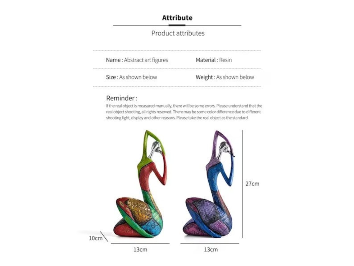 Creative Home Decoration Colorful Abstract Figure Sculpture Living Room ...