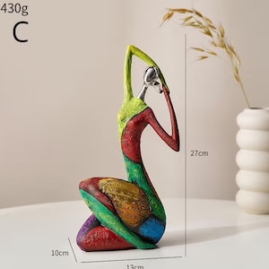 Creative Home Decoration Colorful Abstract Figure Sculpture Living Room ...