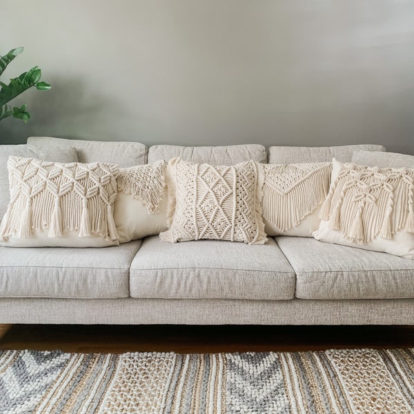 Macrame Pillow - Etsy