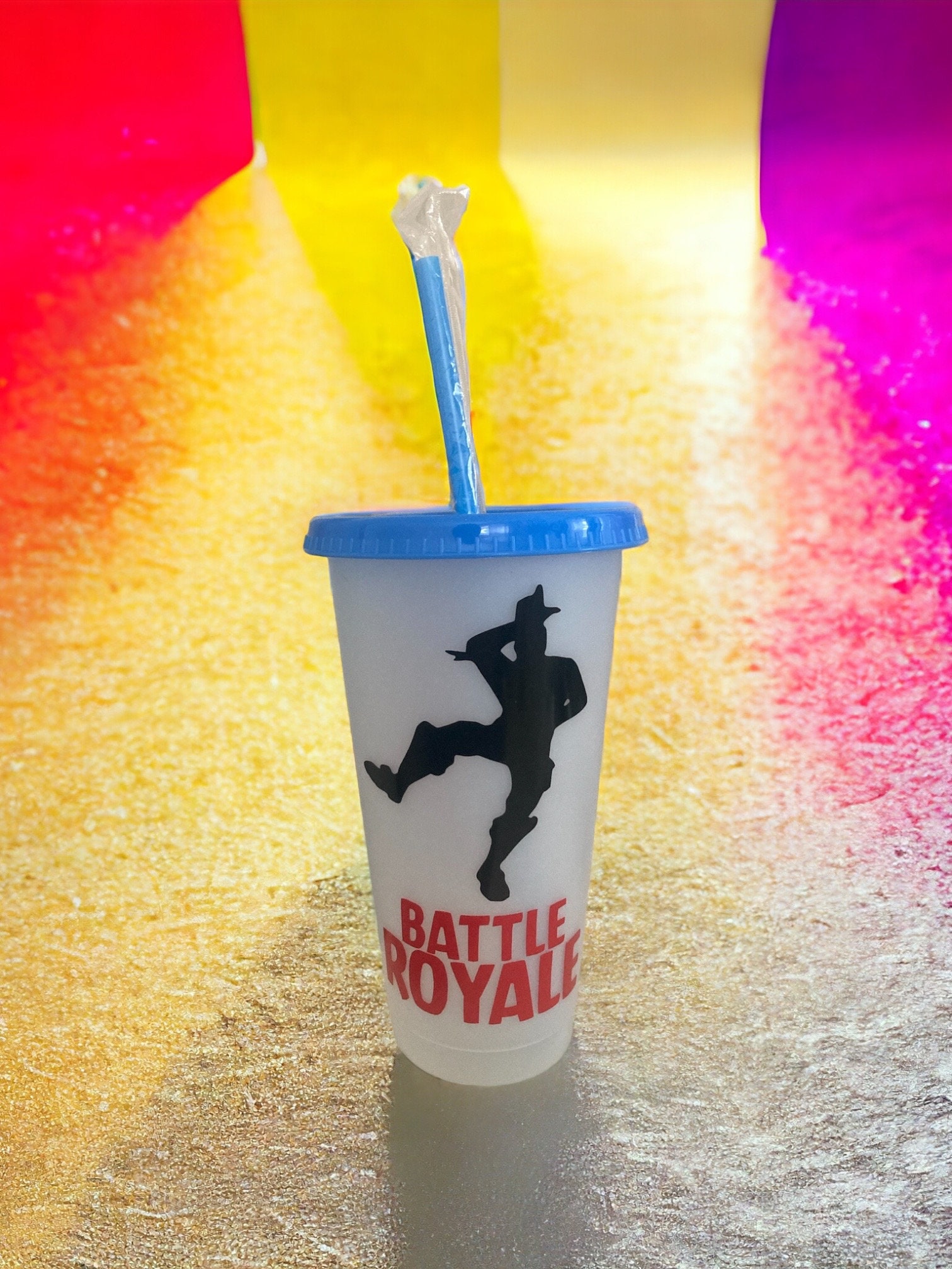 Personalised Gamer Inspired Battle Royale Colour Changing Cold Cup Gift ...