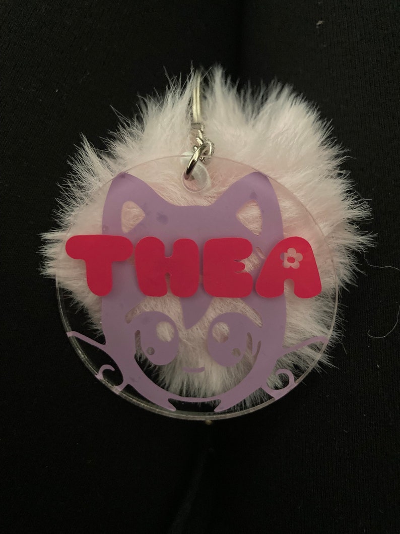 Personalised Aphmau Pompom Keychain Bag Charm Party Favour or Gift ...