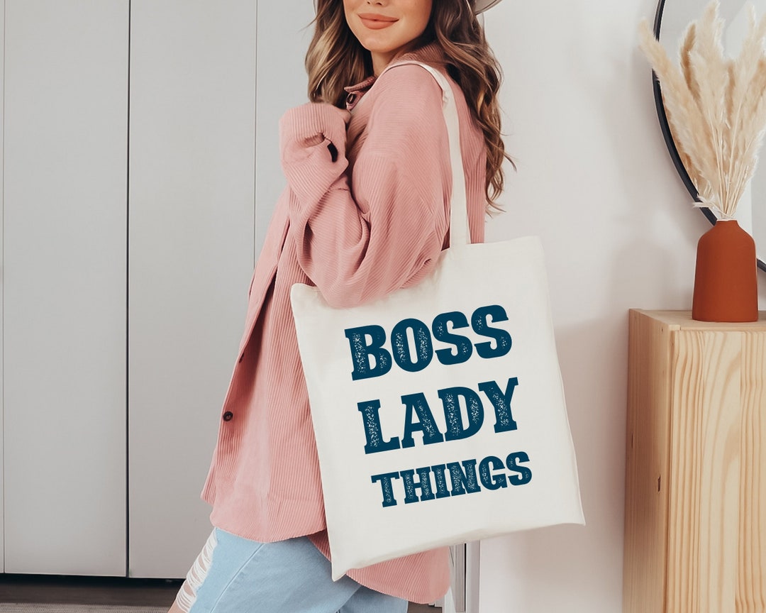 Boss Lady Things Tote Bag, Boss Appreciation Gift Shoulder Bags, Girl ...