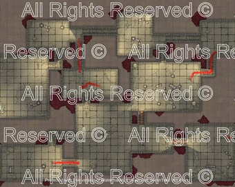 Tabletop Maps for D and D, Pathfinder, Cthulhu Etc. Mine Dungeon - Etsy