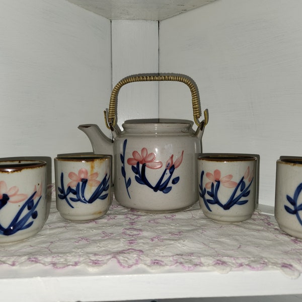 Stoneware Tea Set - Etsy