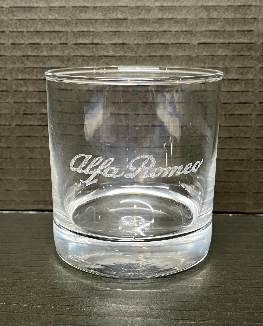 Alfa Romeo LOGO, Script, 4C Car, Giulia Car 10.5oz Low Ball/rocks ...