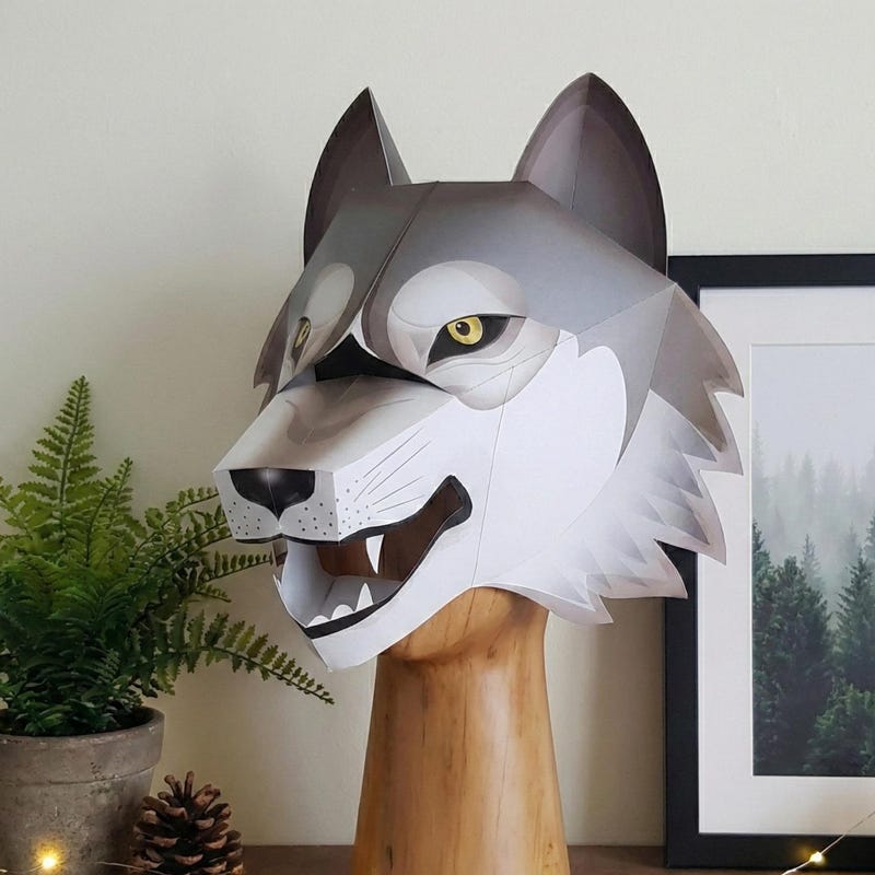 Therian Mask Template - Etsy